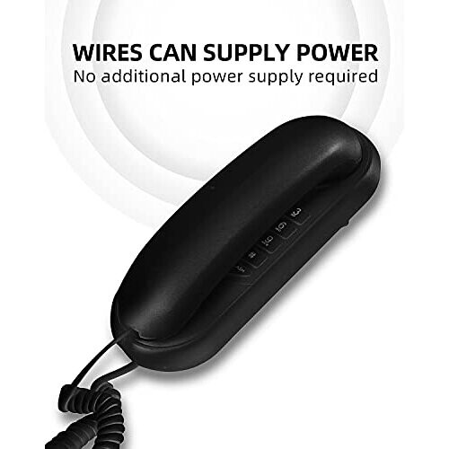 Corded House Phones LandlineWall Mountable Landline Telephone Dial Pad on Base unit Home Phone ...