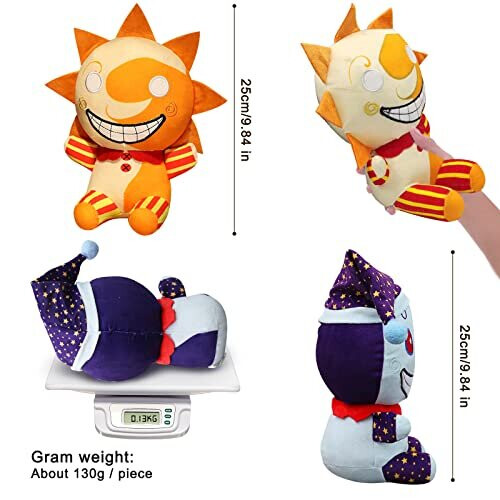 FNAF Sundrop Plushies 2pcs Sun and Moon Plush FNAF 984in FNAF Security ...