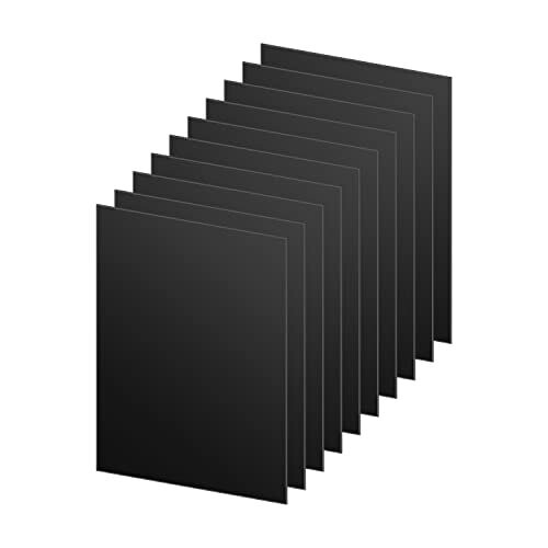 10pcs Acrylic Sheet 1mm Flexible Plastic Sheet Black Plastic Sheet ...