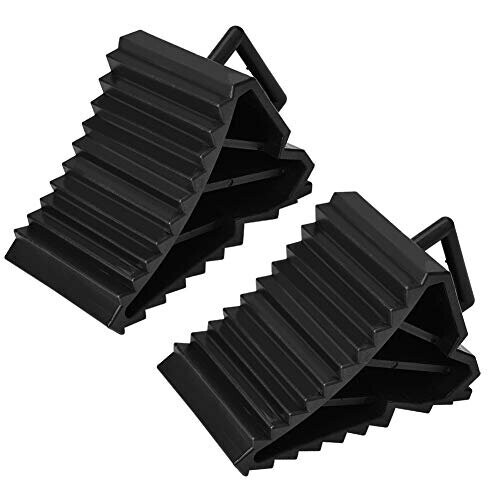 2 Pack Wheel Chocks Tire Chocks with Handle Car AntiSlip Block Tyre ...