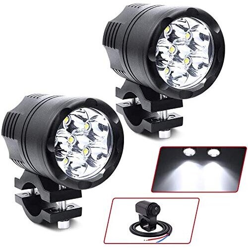 Universal 60W Motorcycle Spotlights LED Headlights with Waterproof ...