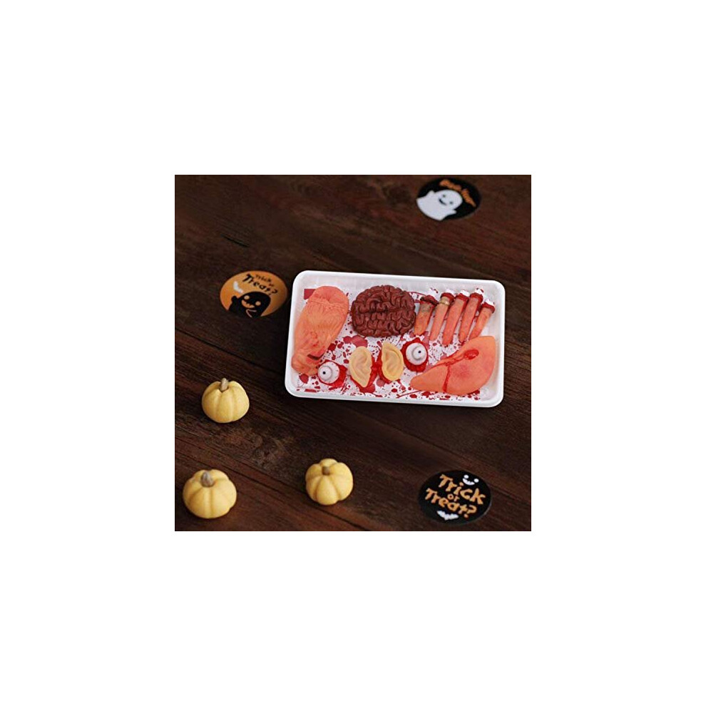 Fake Bloody Body Parts Face Human Organs Little Tray of Horrors ...