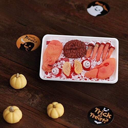 Fake Bloody Body Parts Face Human Organs Little Tray of Horrors ...