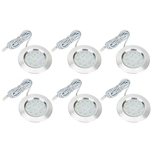 6PCS Interior Spot Light 12V 3W Recessed Ceiling Downlight for Camper ...