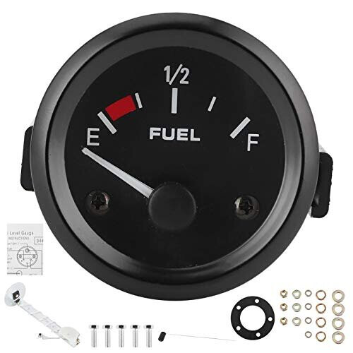 Fuel Level Gauge LED Digital E12F Range Meter 52mm SUV Fuel Level Gauge ...