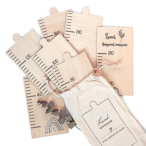 Wooden Height Chart for Children to Hold Their Growth Including Wall ...