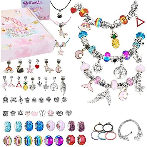 Girls Charm Bracelet Making Kit Super DIY Arts and Crafts SetGirls ...
