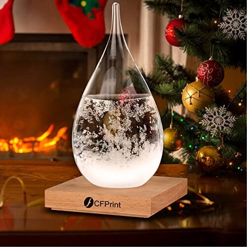 Storm Glass Weather Forecaster Water Drop Shaped Glass Weather ...