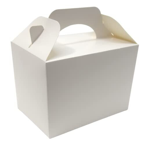 20 x ChildrenKids Plain Coloured Party Boxes Carry Food Meal Fun Picnic ...