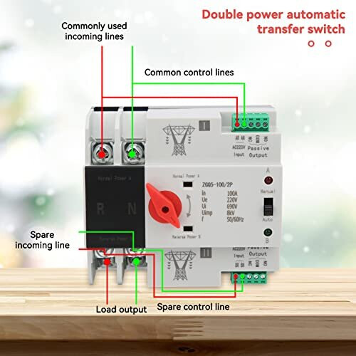 220V Automatic Transfer Switch Dual Power Automatic Transfer Switch Mini Dual Power ...
