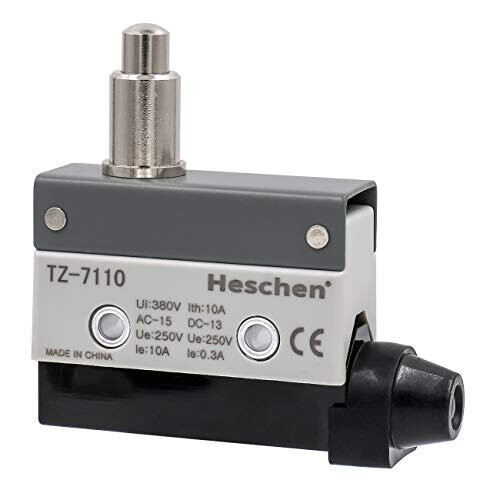 Horizontal limit switch TZ7110 Slim Spring Plunger Actuator AC 380V 10A single pole Momentray on ...