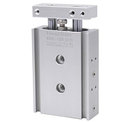 Dual Aluminum Air Cylinder CXSM 2020 Guide Rod Plate Double Rod Guided ...