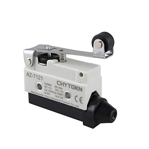 Horizontal Limit Switch AZ7121 TZ7121 Micro Momentary Long Hinge Roller Lever Actuator AC 380V ...