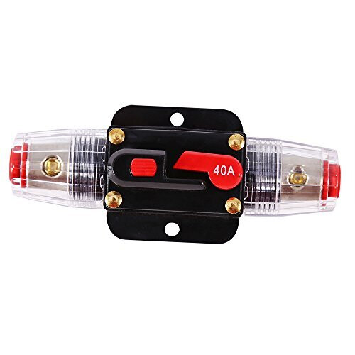 12V DC Inline Circuit Breaker Reset Fuse Inverter 40A Auto Protection ...