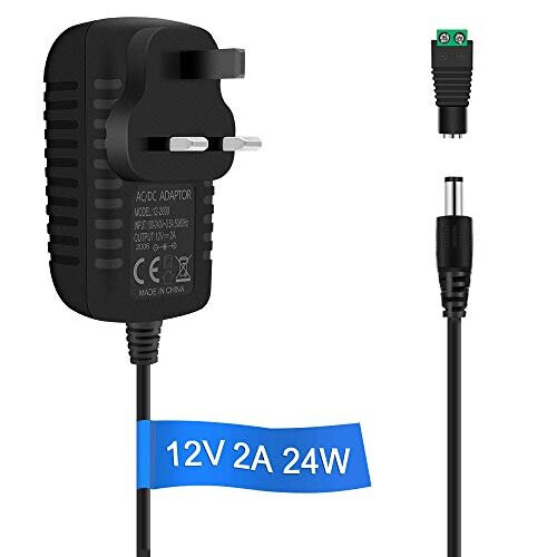 12V 2A 24W LED Power Supply 100240V AC to 12V 2Amp DC Power Adapter Low ...