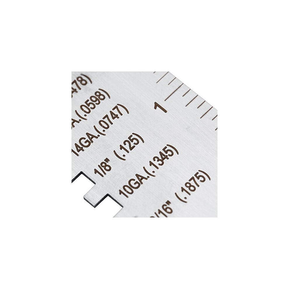 Stainless Steel Wire Metal Sheet Thickness Gauge Welding Gage Plated ...