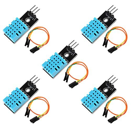5pcs DHT11 Temperature Humidity Sensor Module Digital Temperature Humidity Sensor 33V5V with ...