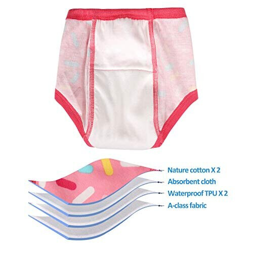 Potty Training Pants Girls Cotton Potty Trainer Pants Potty Training ...