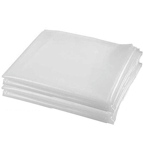 2 x 3m Heavy Duty Polythene Sheeting ExtraThick Clear Garden Grow Polytunnel Cover Polythene ...