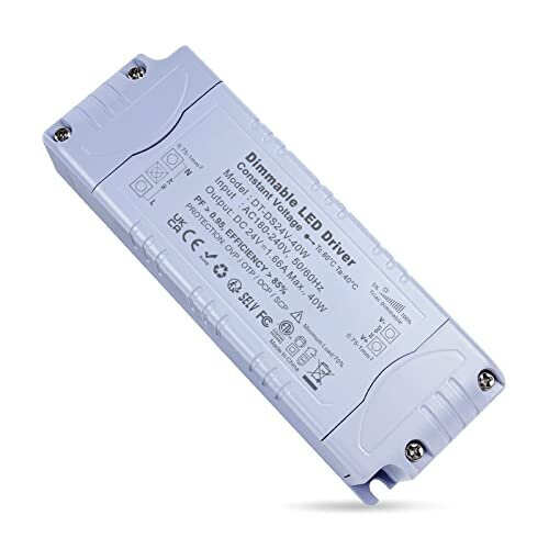 LED Driver Dimmable 24V 40W 167A Triac AC 240V to 24V Transformer Constant Voltage Thin DC LED ...
