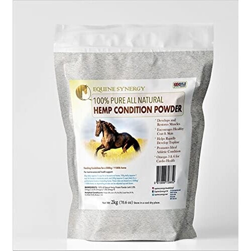 Pure Hemp Conditioning Powder for Horses and Ponies 2 Kg All Natural ...