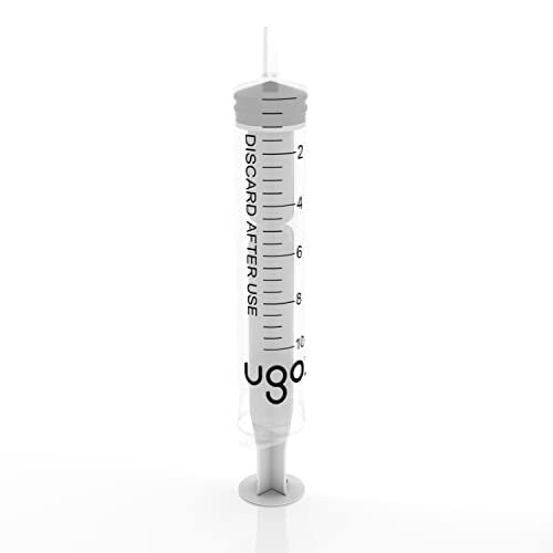 Ugo 10ml Empty Syringe Pack of 100 Disposable SingleUse Plastic ...