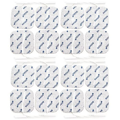 Pack of 16 Electrodes Square SelfAdhesive Pads 5x5cm for TENS EMS Units ...