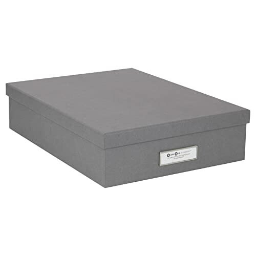 Document Box for A4 paper Brochures and Notes Box with Lid and Handle ...