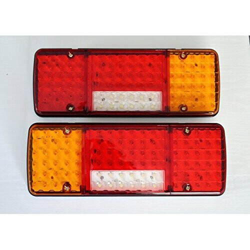 2x Rear Tail LED 12V Lights 5 functions ultra thin design for Truck ...