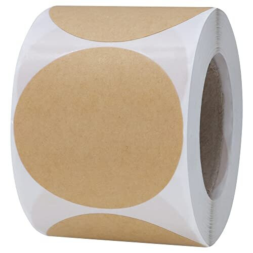 2 Inch Round Kraft Paper Sticker Packaging Seals Crafts Wedding Favor ...
