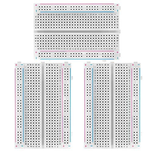 3 x MB102 Mini Breadboard 400 Tie Point Interlocking Solderless ...