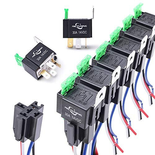 Relay Switch HarnessAutomotive Relay 12V Fuse Relay Harness Set30A ...