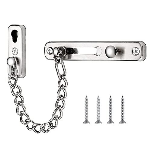 YUOIP Door Chains Stainless Steel Security Door Chains Safety Door Lock ...