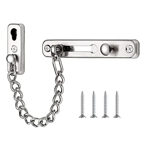 YUOIP Door Chains Stainless Steel Security Door Chains Safety Door Lock ...