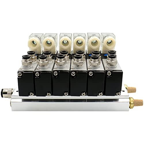 Electrical Pneumatic 6 Solenoid Valve 4V21008 DC 24V PT14 5 Way 2 ...
