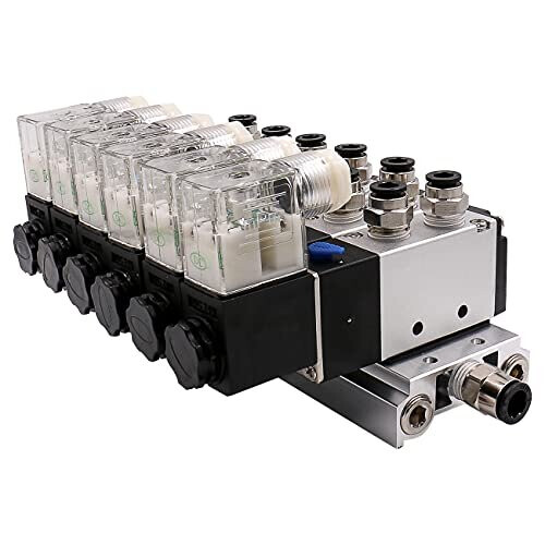 Electrical Pneumatic 6 Solenoid Valve 4V21008 DC 24V PT14 5 Way 2 ...