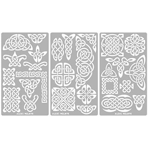 37 Pyrography Stencils Celtic Metal Patterns Wicca Stencil Celtic Knot ...
