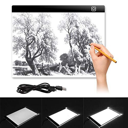 UltraThin LED A3 Light Box Copy Board Drawing Light Pad with USB Cable ...