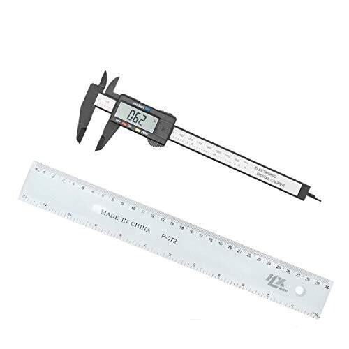 150mm 15cm 6inch caliper 30cm 12inch ruler metric inch conversion ...