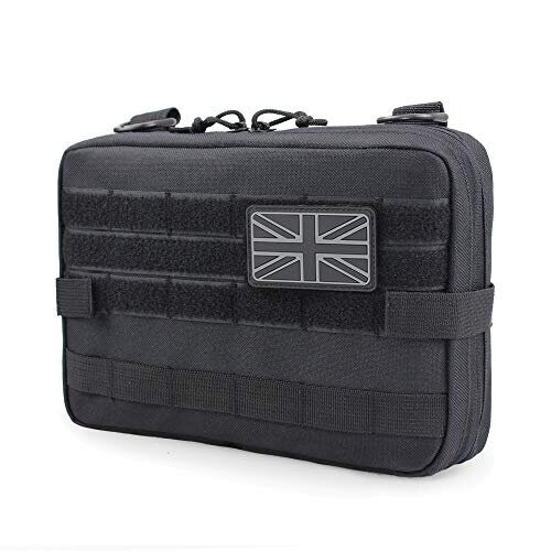 Tactical Molle Admin Pouch Upgrade Material SemiHidden Zipper 1000D ...