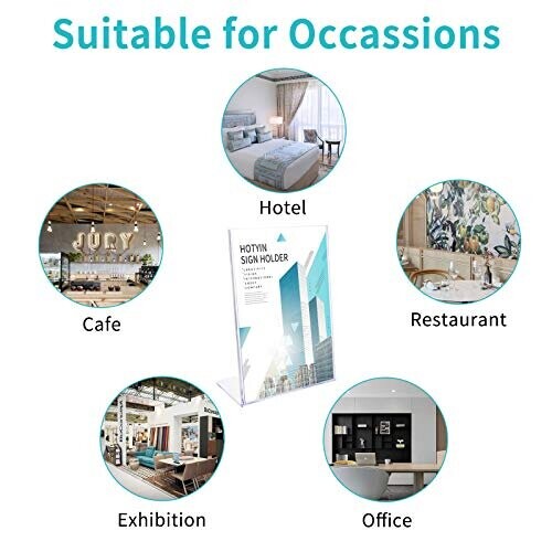 Sign Holder 5 x A4 Acrylic Poster Menu Holder Lean to Perspex Leaflet ...