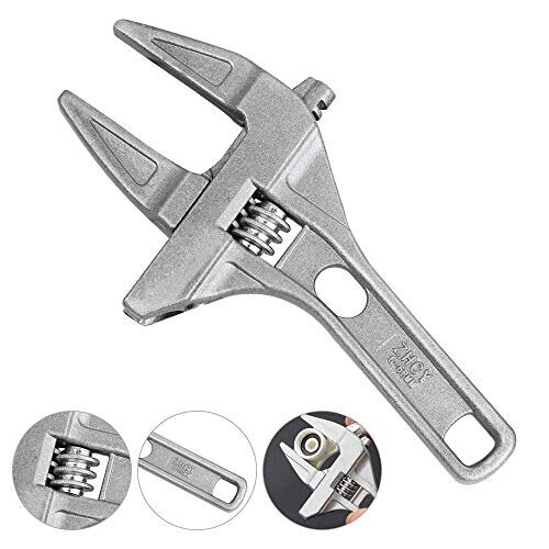 Adjustable Wrench OpenEnd Wide Jaw Spanners 668mm Basin Waste Spanner ...