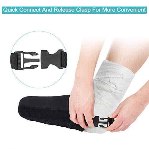 Cast Sock Toe Cover with Quick Release Clasp and AntiSlip Strip for Leg ...
