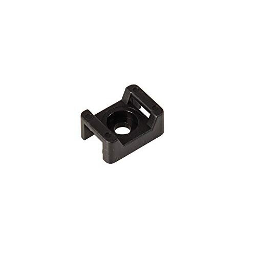 100 Pack of Black Screw Mount Cable Tie Bases Cable Ties up to 9mm Wide ...