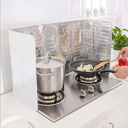 Anti Splatter Shield Guard Cooking Frying Pan Oil Splash Screen Kitchen ...