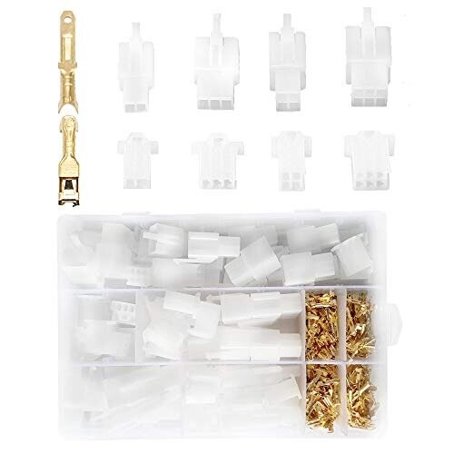 380PCS 2 8mm 2 3 4 6 Pin Plug Kit Housing Pin Header Crimp Electrical ...