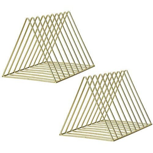 2pcs Magazine Rack Book Record Holder Desktop Iron Storage Rack ...