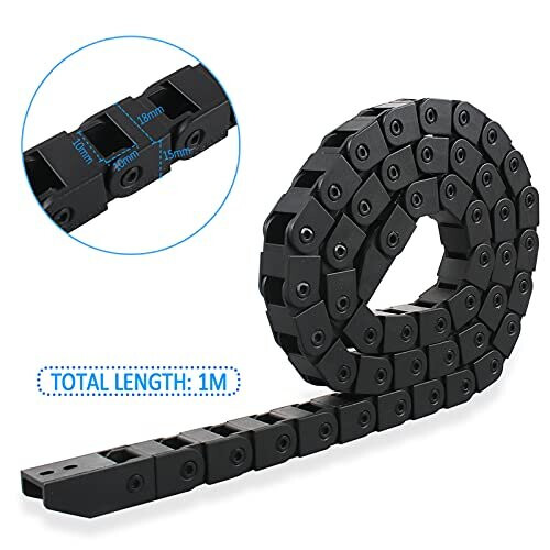 1M Drag Chain Reinforced Nylon Drag Chain Plastic Cable Drag Chain Wire ...