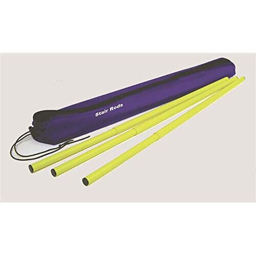 Safety Stair Rods 14 Telescopic Spring Loaded Rods with Case for Dust ...