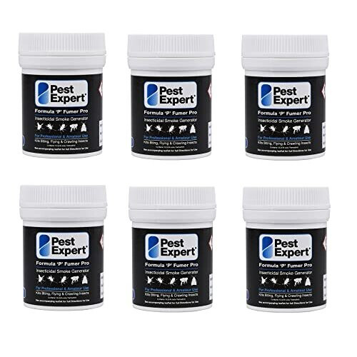 Pest Expert Formula P Pro Flea Smoke Bombs 6 x 7g - HSE Approved Indoor ...